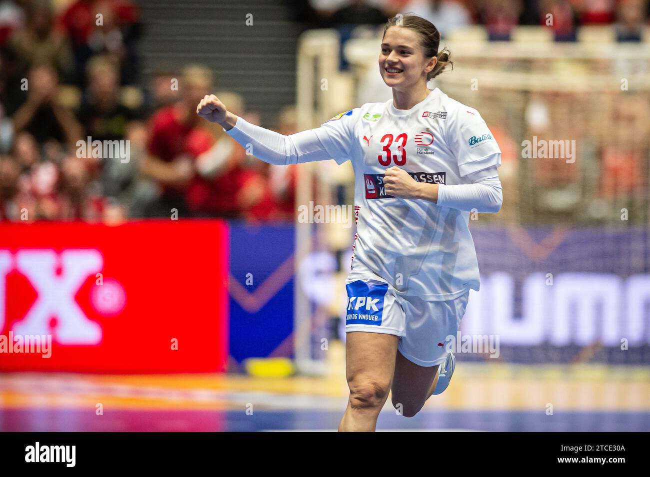 Herning, Denmark. 11th, December 2023. Emma Friis (33) of Denmark seen ...