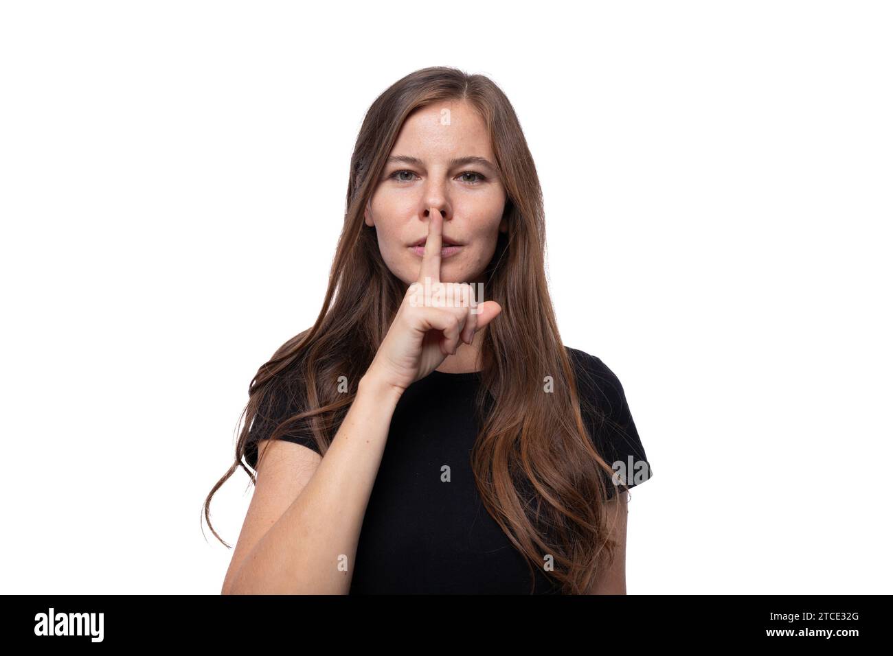 Woman and secret and worry hi-res stock photography and images - Alamy