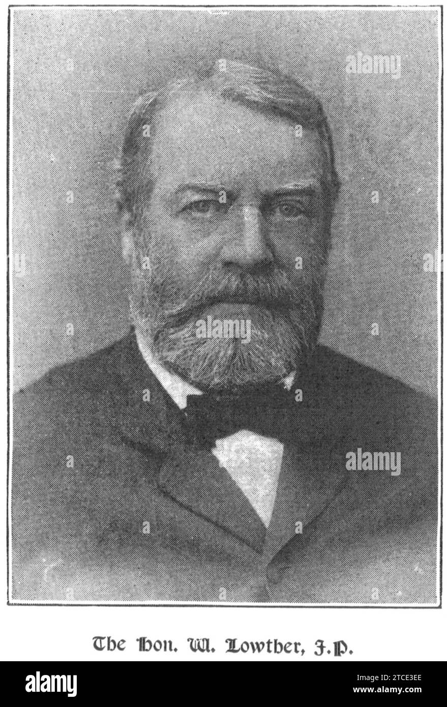 William Lowther (1821–1912) - Suffolk Celebrities 1893 Stock Photo - Alamy