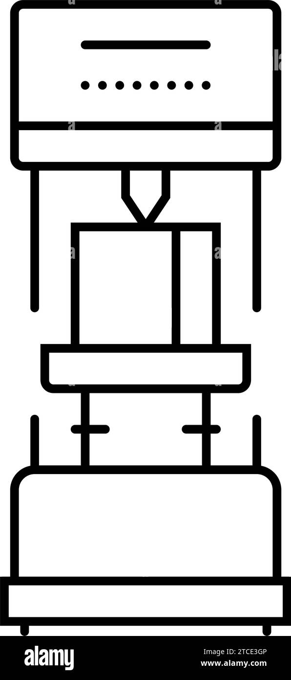hardness testing materials engineering line icon vector illustration ... hardness testing materials engineering line icon vector illustration ...