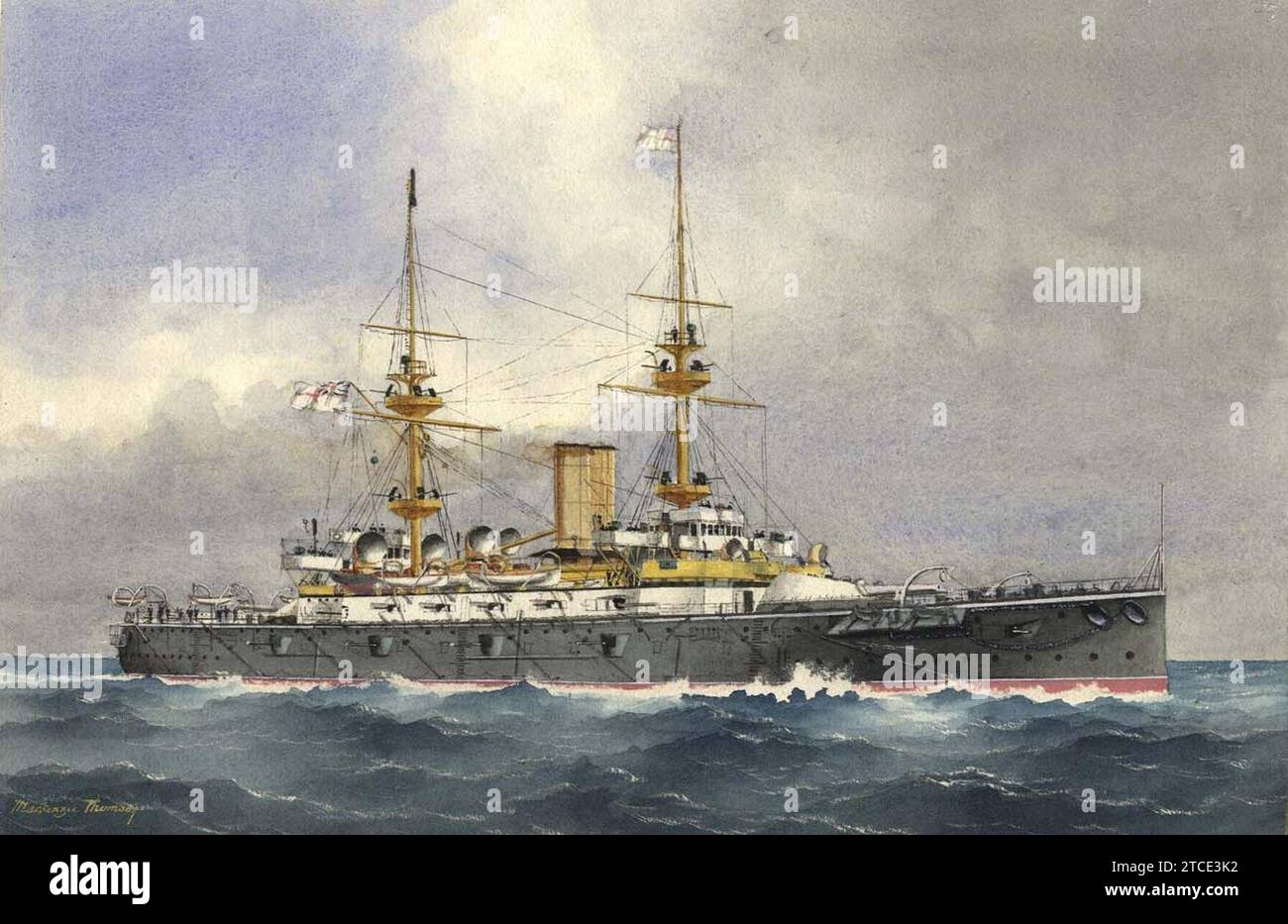 William Mackenzie Thomson - HMS Magnificent Stock Photo - Alamy