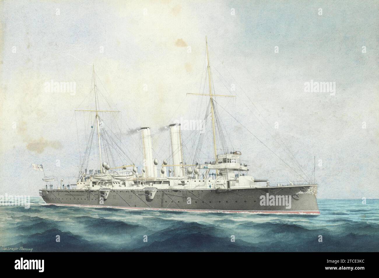 William Mackenzie Thomson - Edgar class cruiser Stock Photo - Alamy
