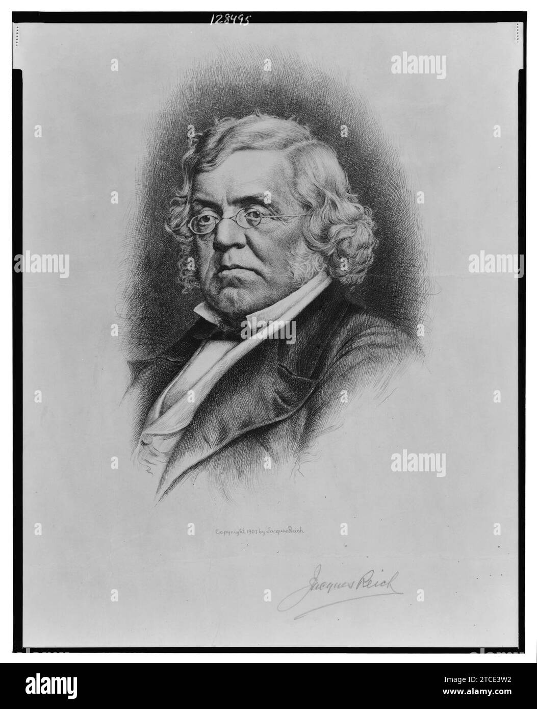 William Makepeace, head-and-shoulders portrait, facing slightly left ...