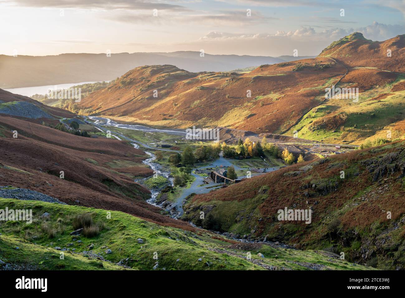 Coppermines Valley with the remains of the copper mining industry above ...
