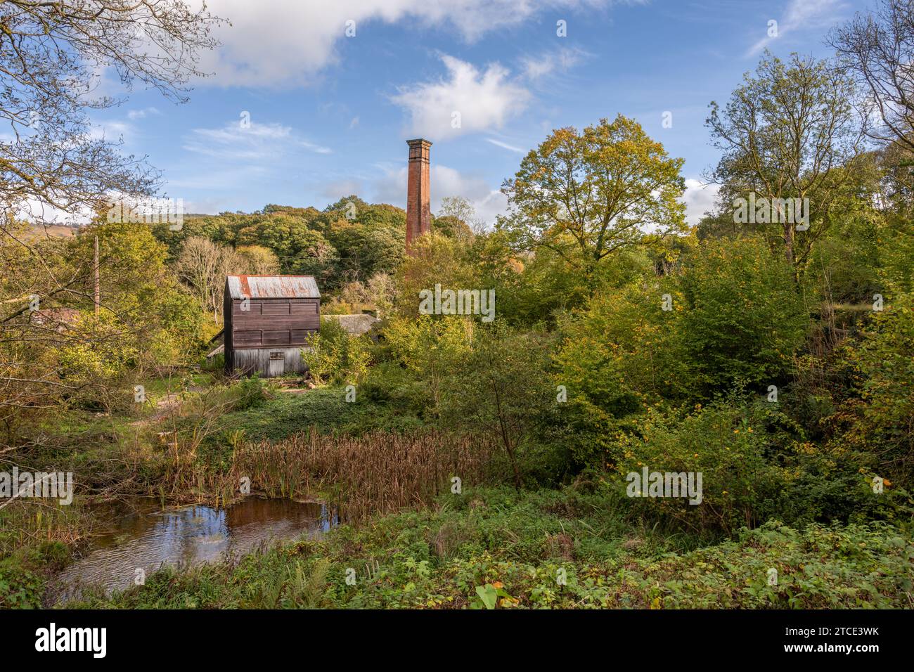 Stott Park Bobbin Mill, Finsthwaite, Lake District showing its woodland ...