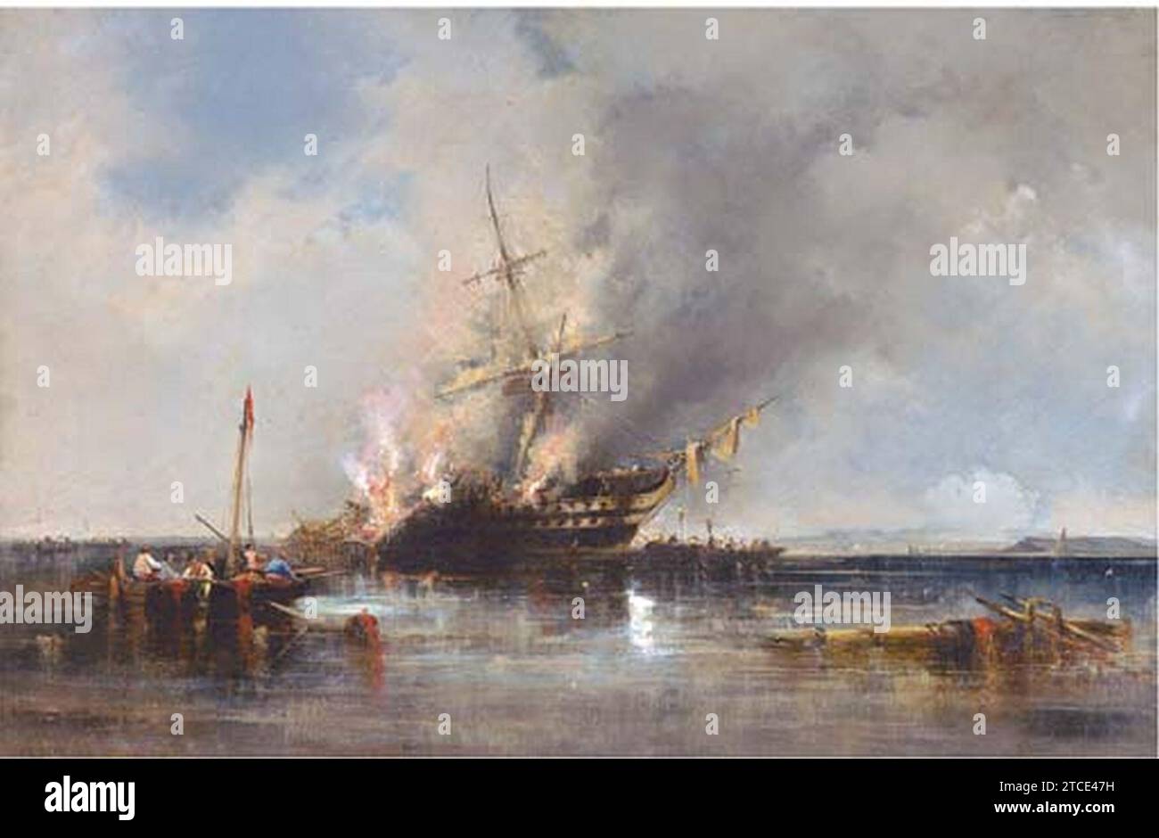 William McAlpine - The loss of H.M.S. Bombay off Montevideo, 14th ...