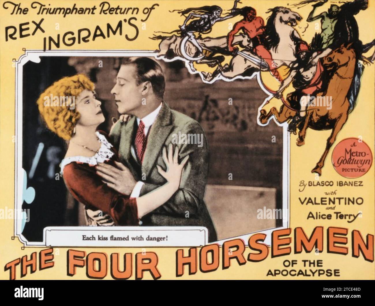 THE FOUR HORSEMEN OF THE APOCALYPSE 1921 Metro Pictures silent film ...