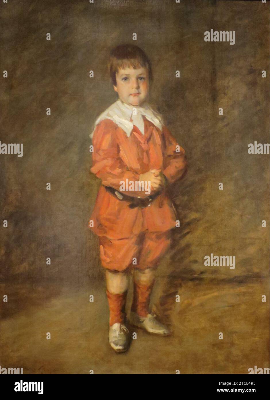William Merritt Chase - 'Portrait of Master Robert Chase' Stock Photo ...