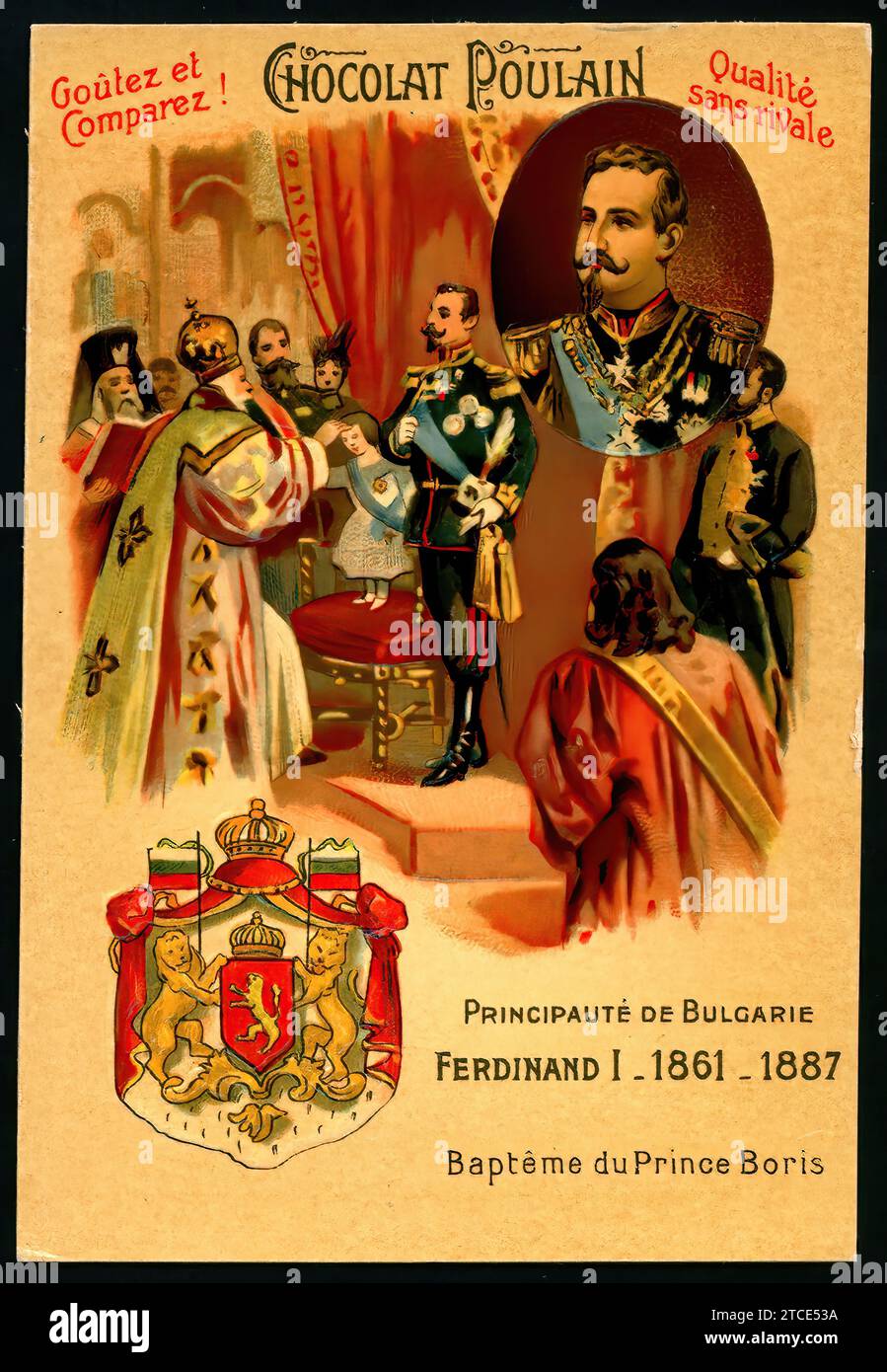 Ferdinand I of Bulgaria - Vintage French Tradecard, Belle Epoque Era ...