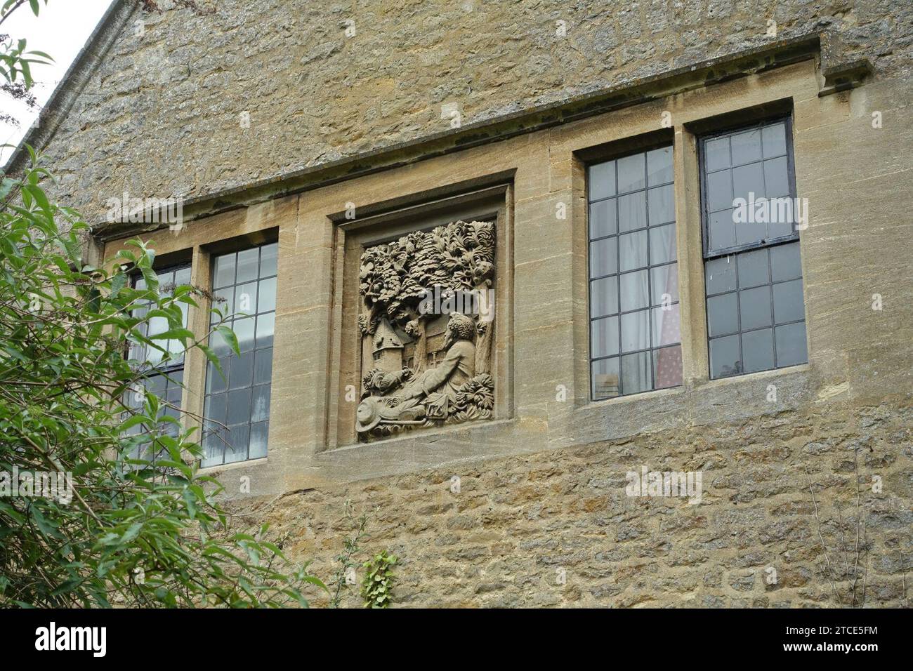 William Morris Memorial Cottage, with relief of Morris by George Jack ...