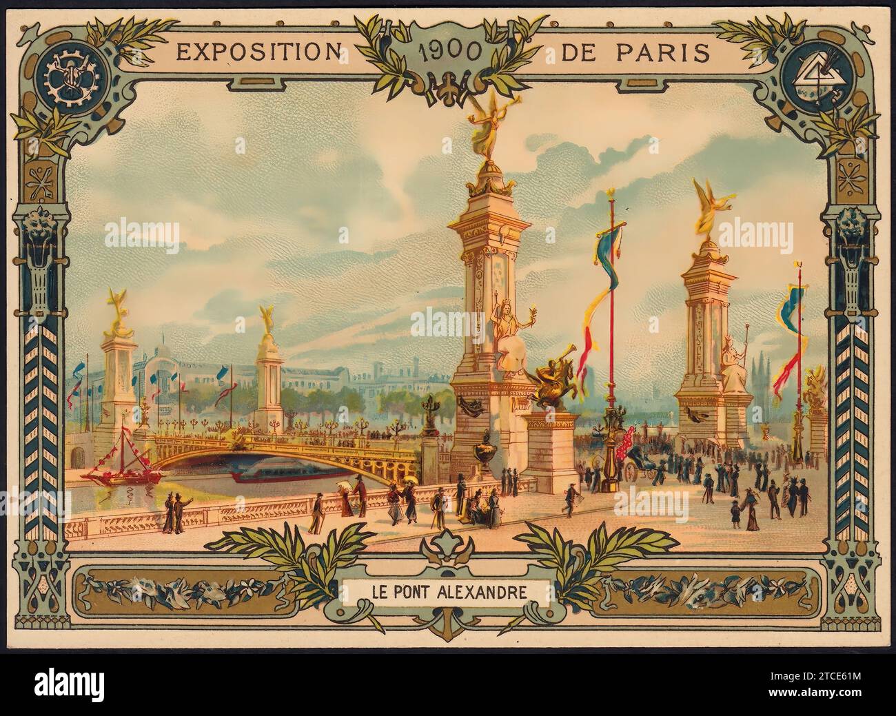 Paris Exposition 1900 001 - Vintage French Tradecard, Belle Epoque Era ...