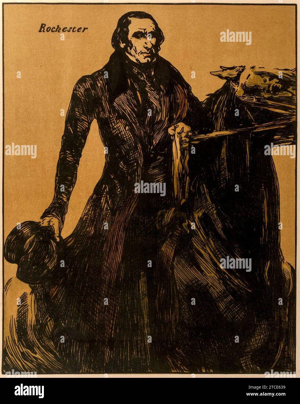 William Nicholson (1872-1949) - Characters of Romance, Rochester Stock ...