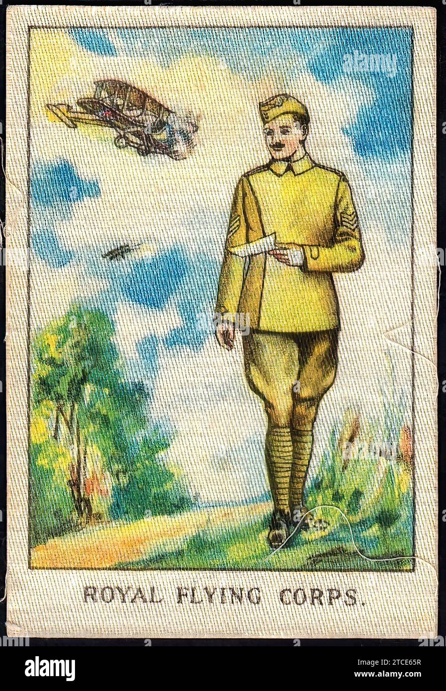 Royal Flying Corps - Vintage British Tradecard Stock Photo - Alamy