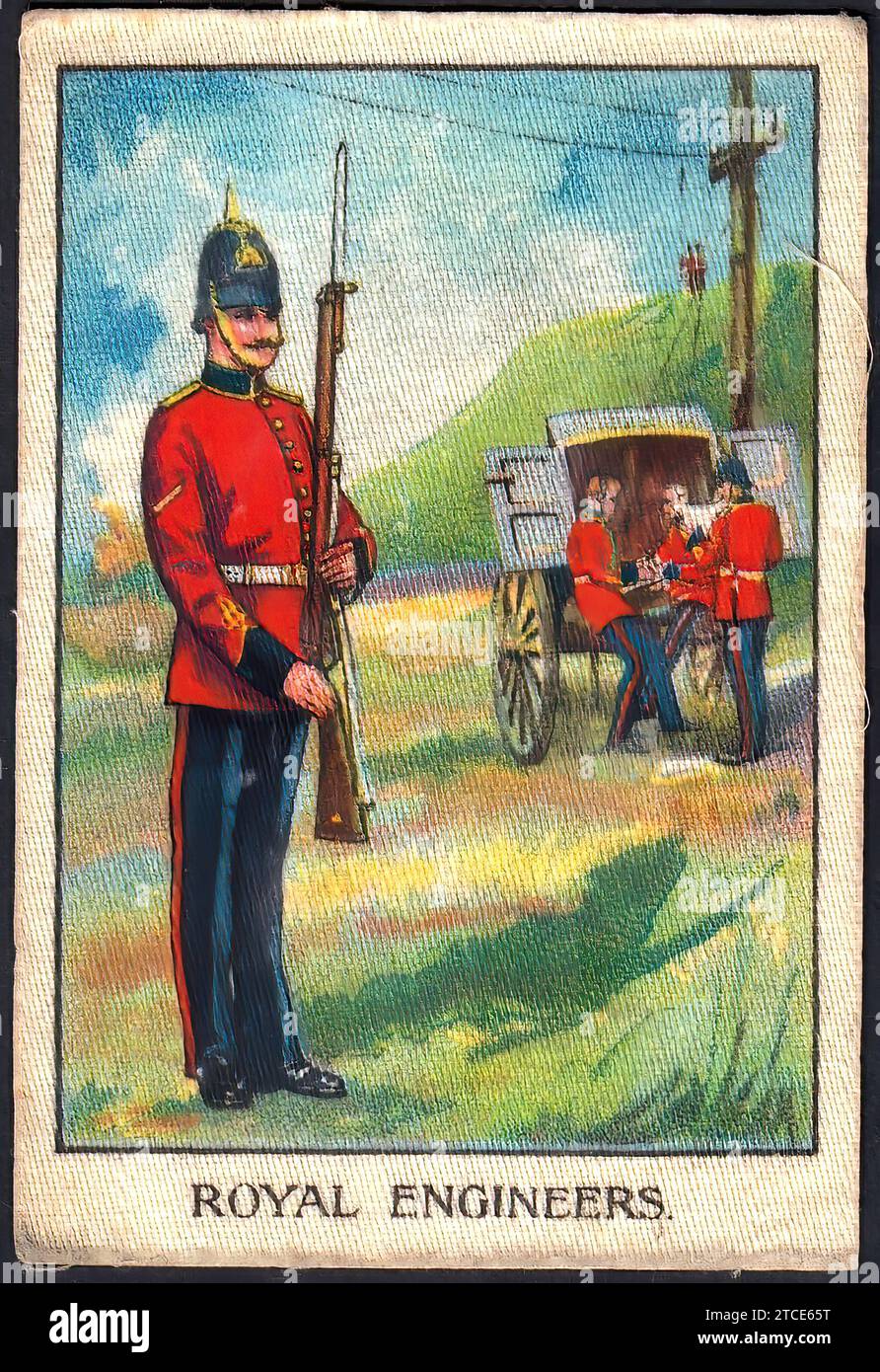Royal Engineers - Vintage British Tradecard Stock Photo - Alamy