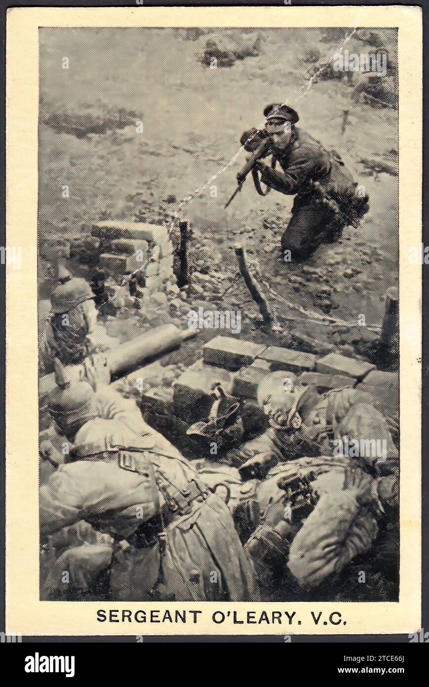 Sergeant O'Leary V.C. - Vintage British Trade Card Stock Photo - Alamy