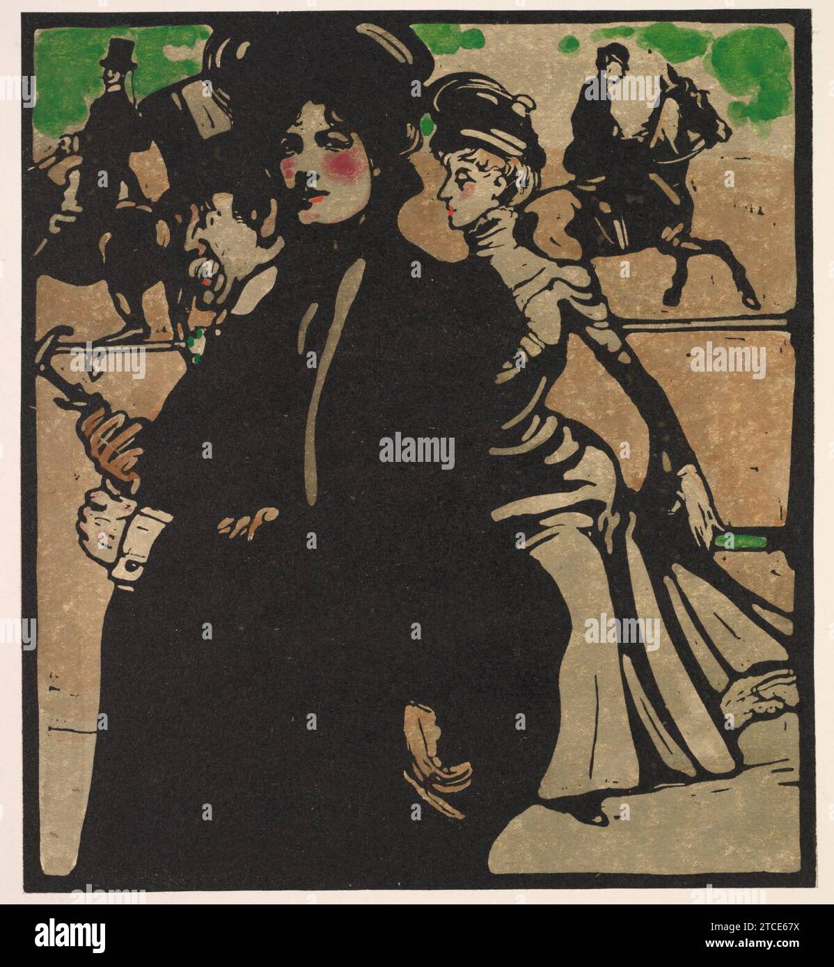 William Nicholson (British, 1872-1949) - London Types, Lady Stock Photo ...