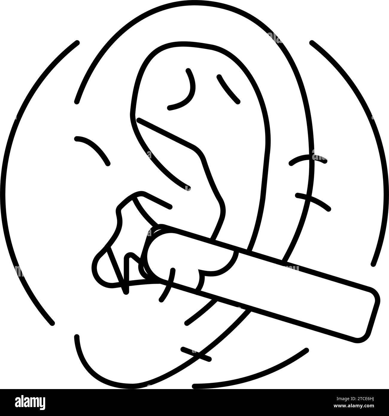 Male ear wax Stock Vector Images - Alamy