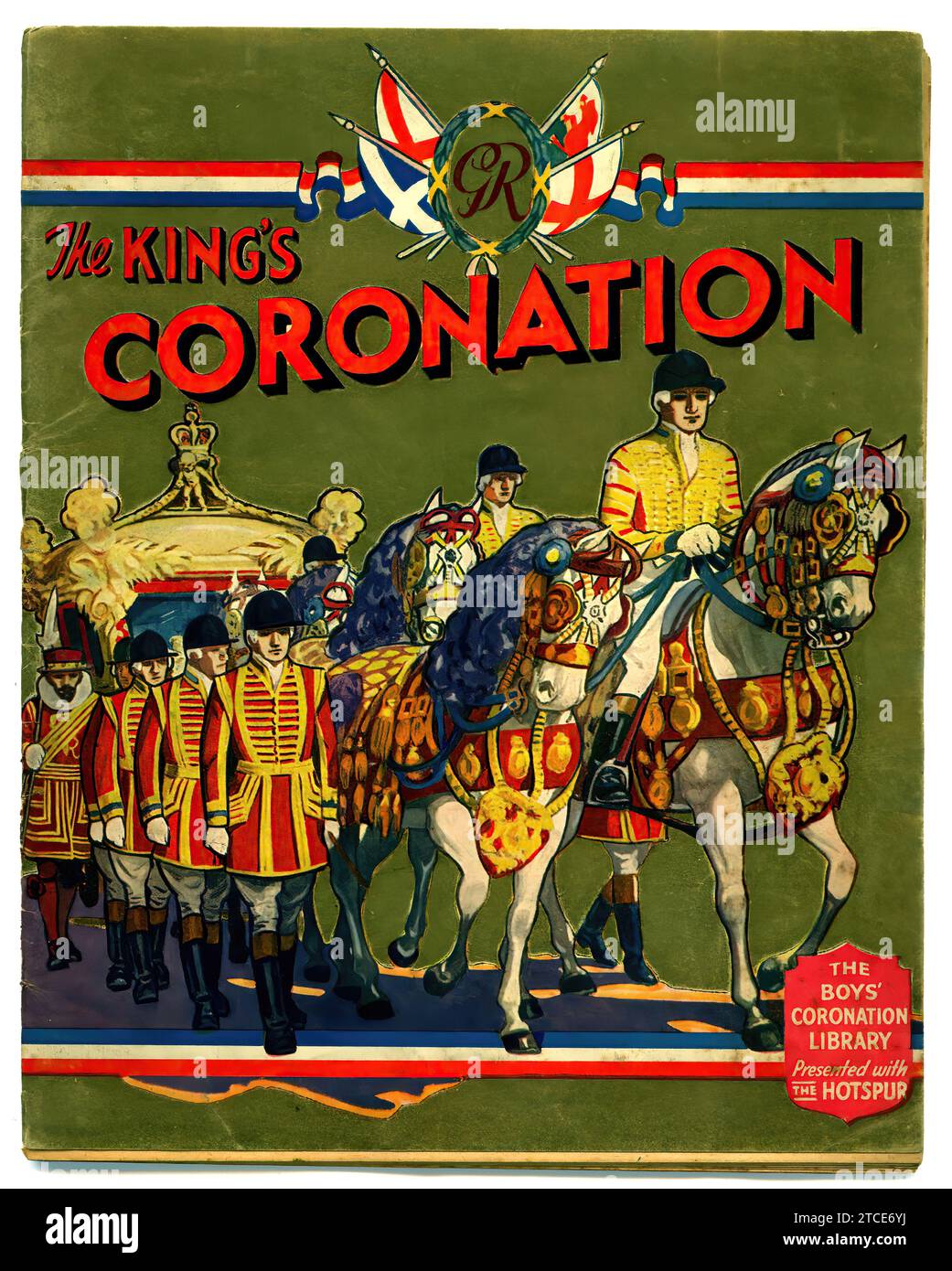 The Kings Coronation - Vintage Comic Booklet Stock Photo - Alamy