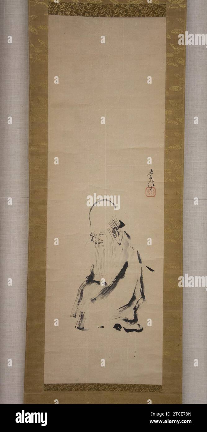 Painting of Jurojin 1961 by Kano Tsunenobu Stock Photo - Alamy