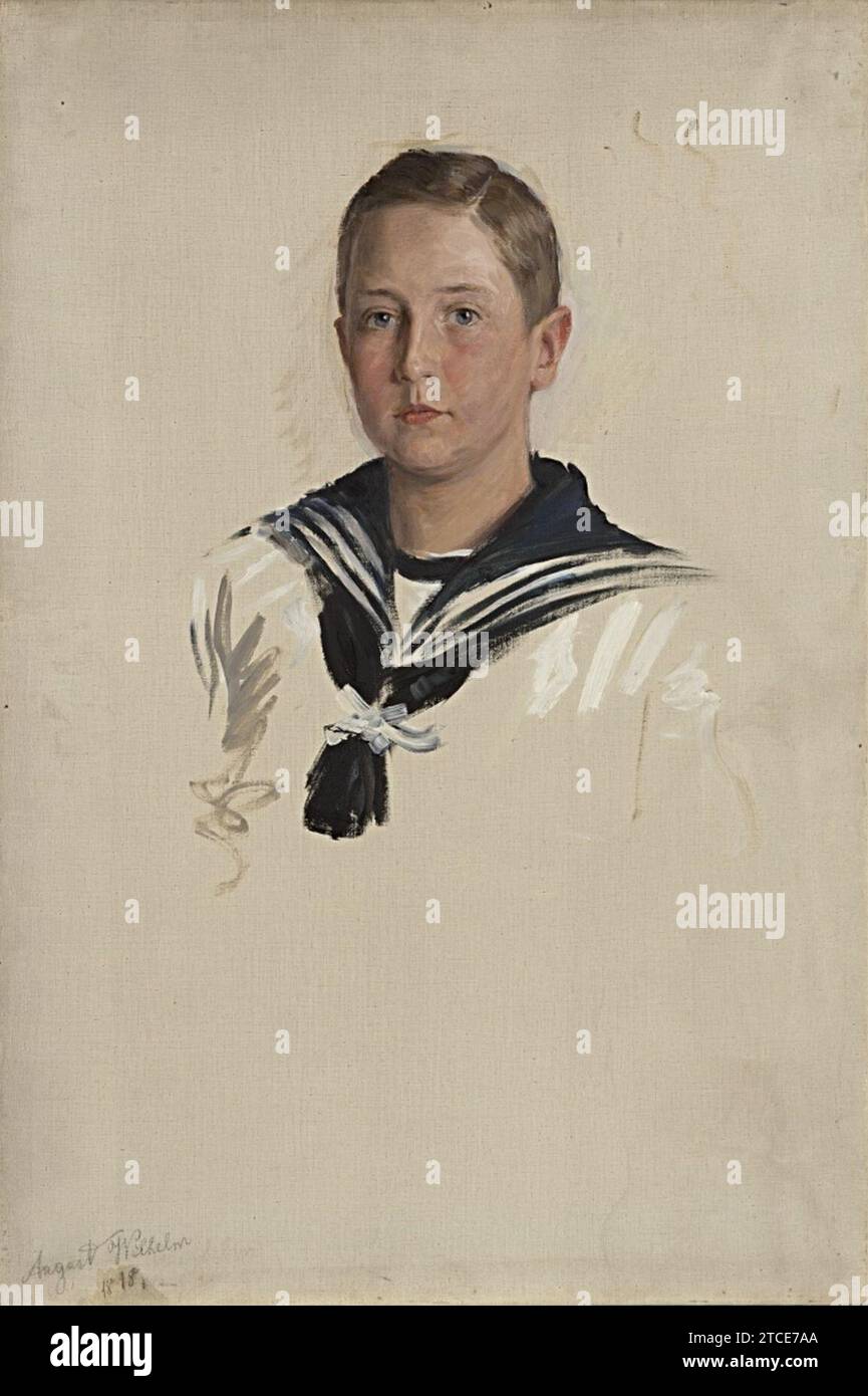 William Pape - Portraitstudie August Wilhelm Prinz von Preußen. Studie ...