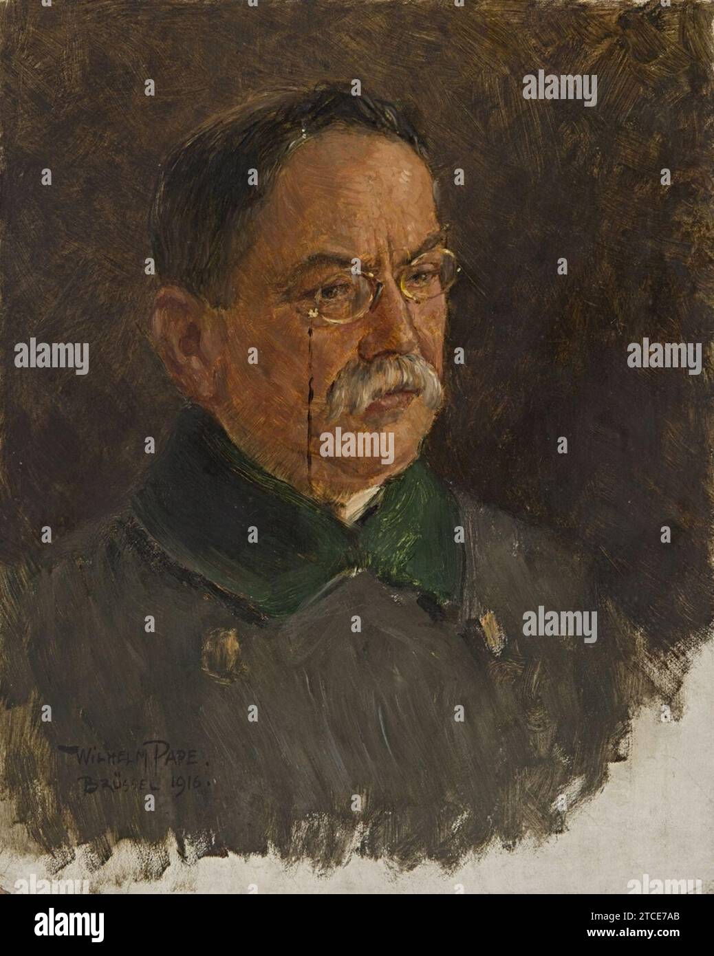 William Pape - Portraitstudie Exzellenz Primborn Stock Photo - Alamy