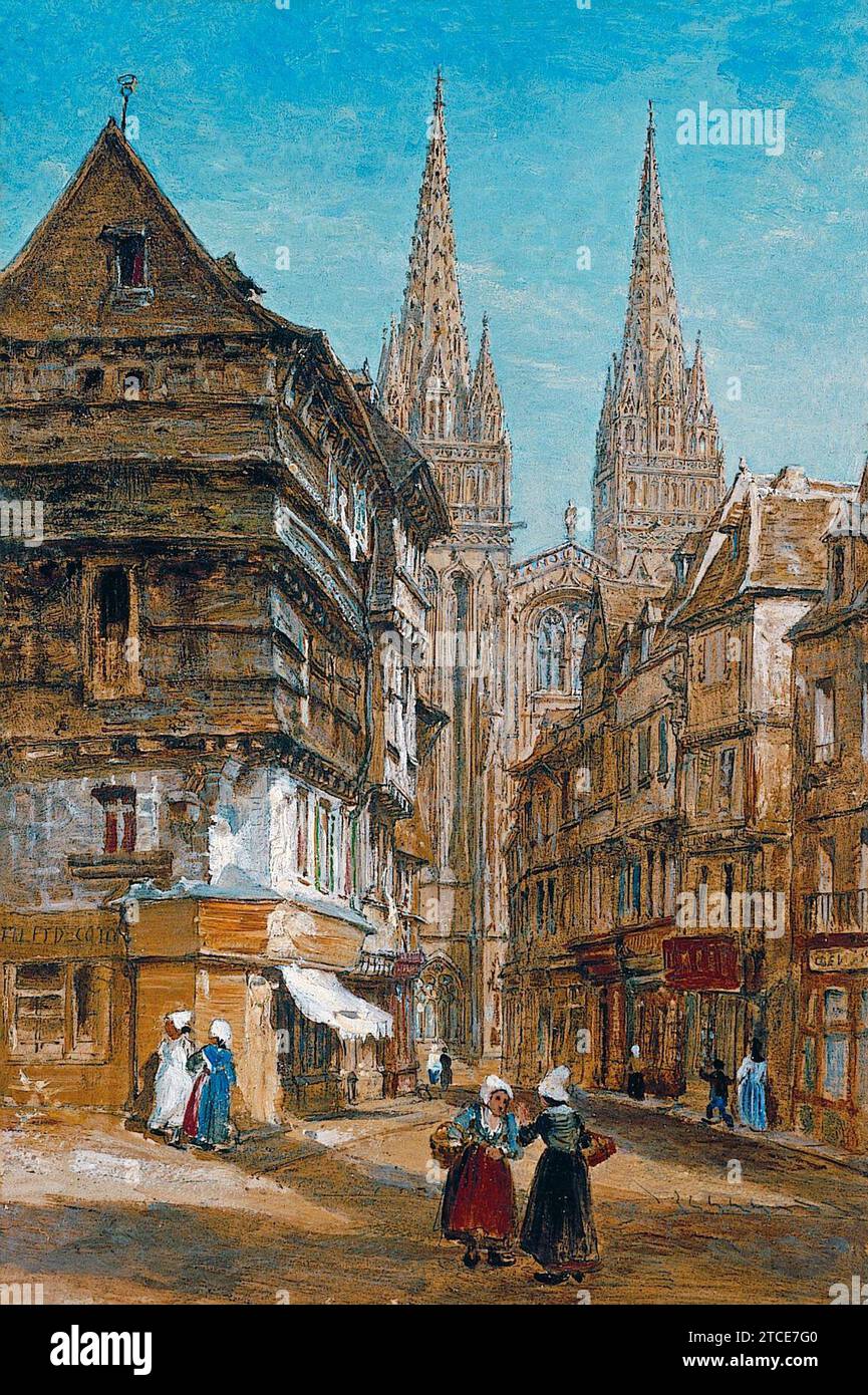 William Parrott 1856 Quimper Stock Photo - Alamy