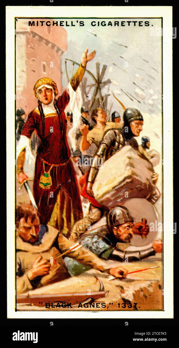 Black Agnes - Vintage Cigarette Card Stock Photo - Alamy