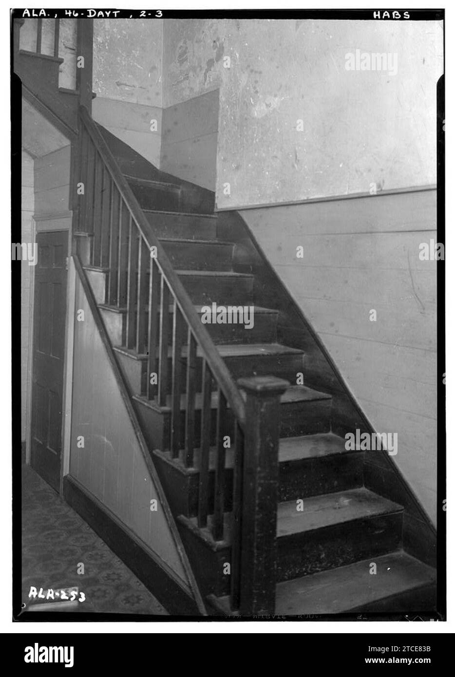 William Poole House STAIR ON SO. WALL OF REAR HALL Stock Photo - Alamy
