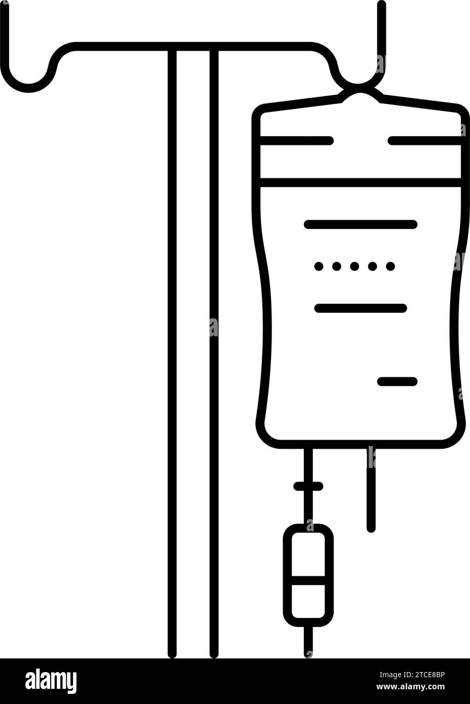 intravenous iv drip line icon vector illustration Stock Vector Image ...