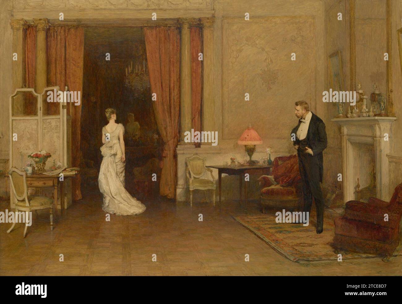 William Quiller Orchardson - The first cloud Stock Photo - Alamy