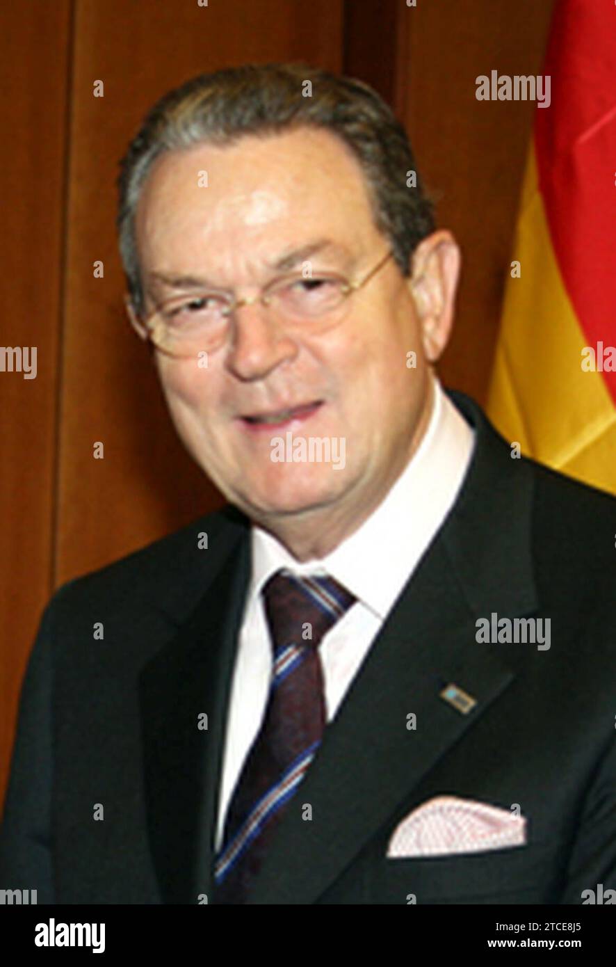 William R. Timken (USA) Juergen Thumann (Germany) cropped Stock Photo ...