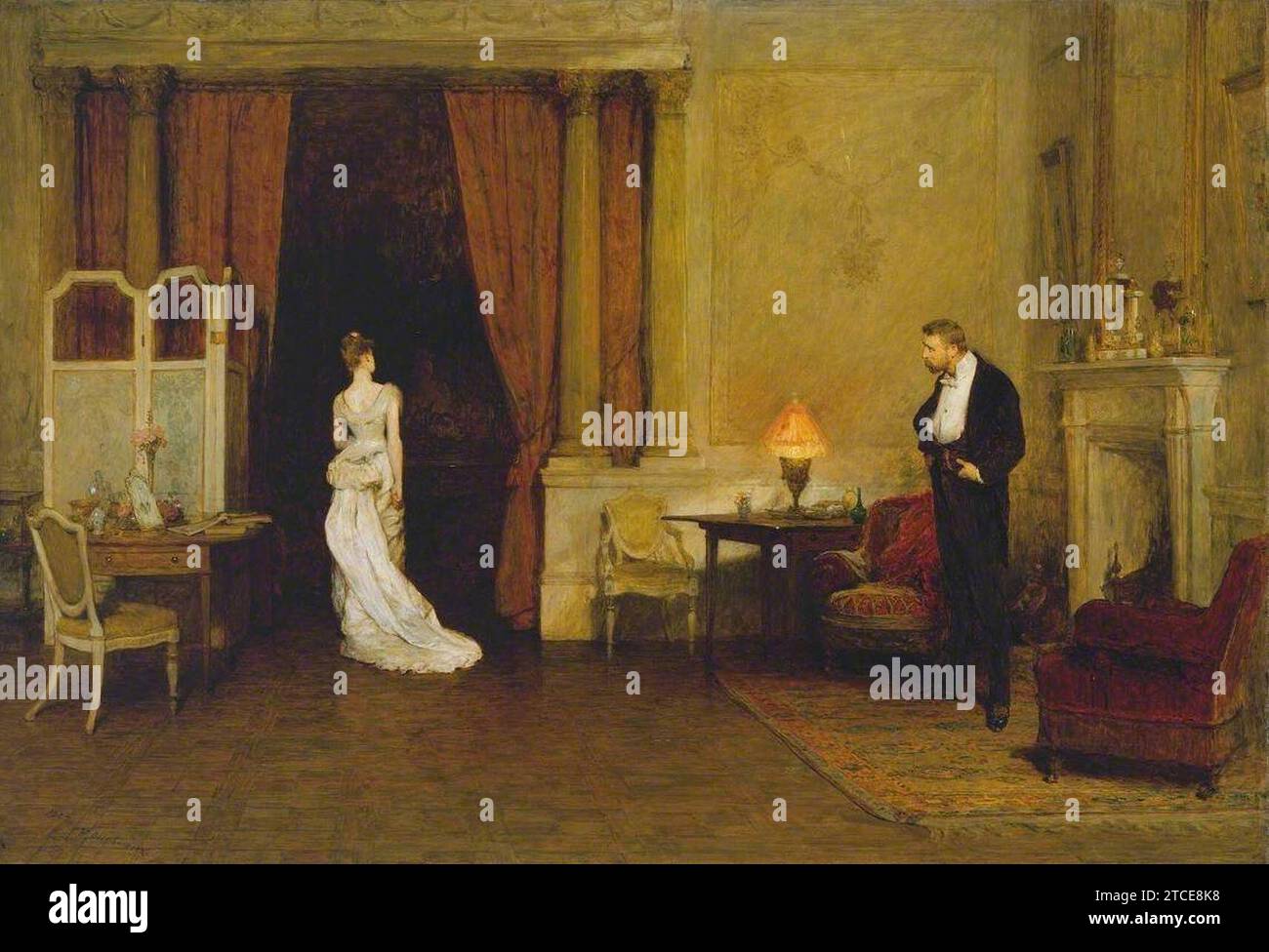 William Quiller Orchardson (1832-1910) - The First Cloud Stock Photo ...