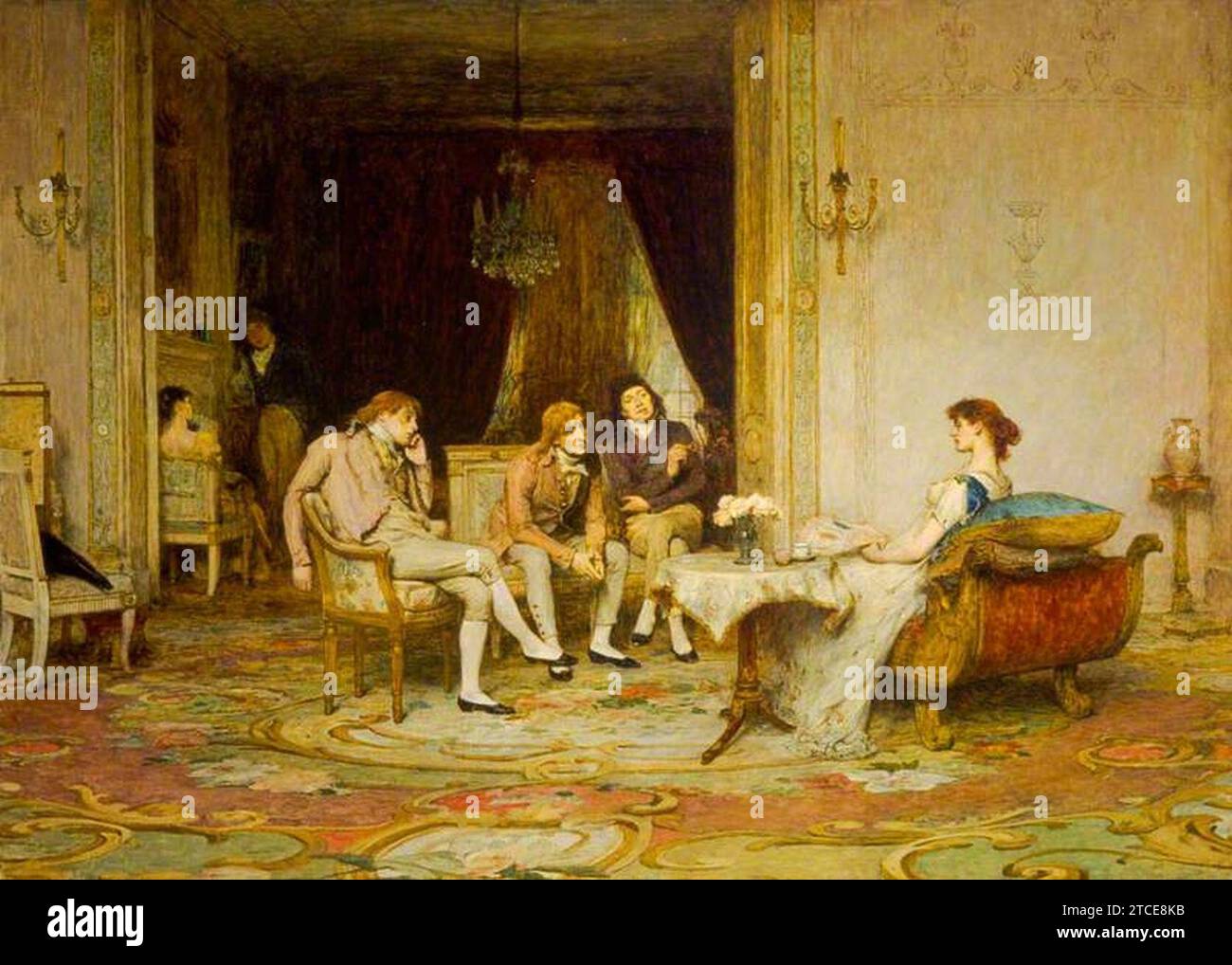William Quiller Orchardson (1832-1910) - The Rivals Stock Photo - Alamy
