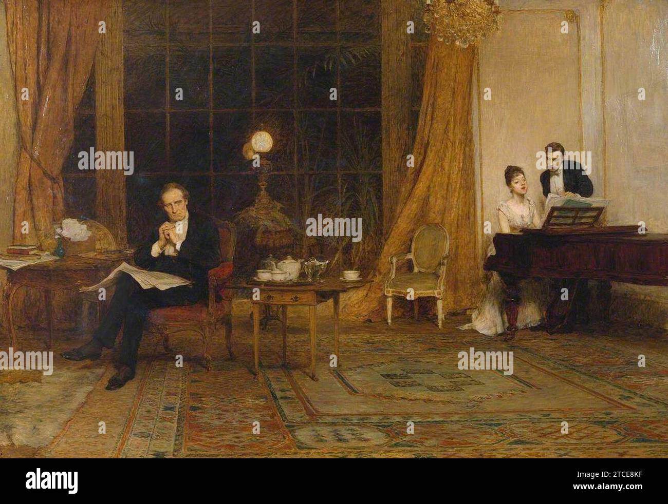 William Quiller Orchardson (1832-1910) - Her Mother's Voice Stock Photo ...