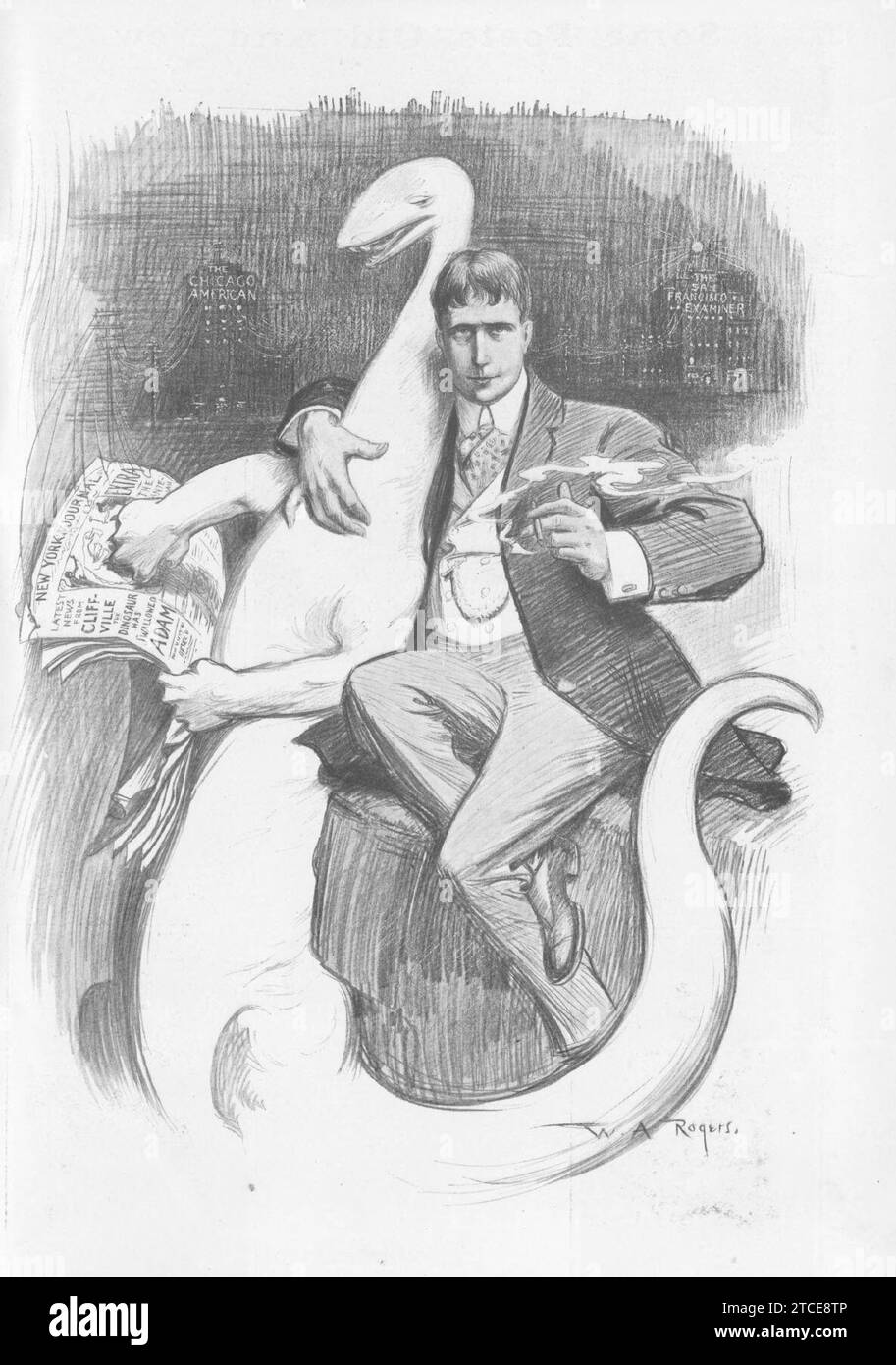 William Randolph Hearst caricature - W. A. Rogers Stock Photo - Alamy
