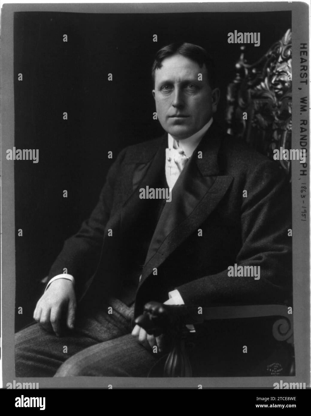 William Randolph Hearst, 1863-1951, three-quarter portrait, seated ...