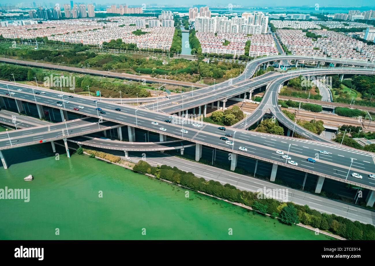 Construction building road highway junction hi-res stock photography and images - Alamy