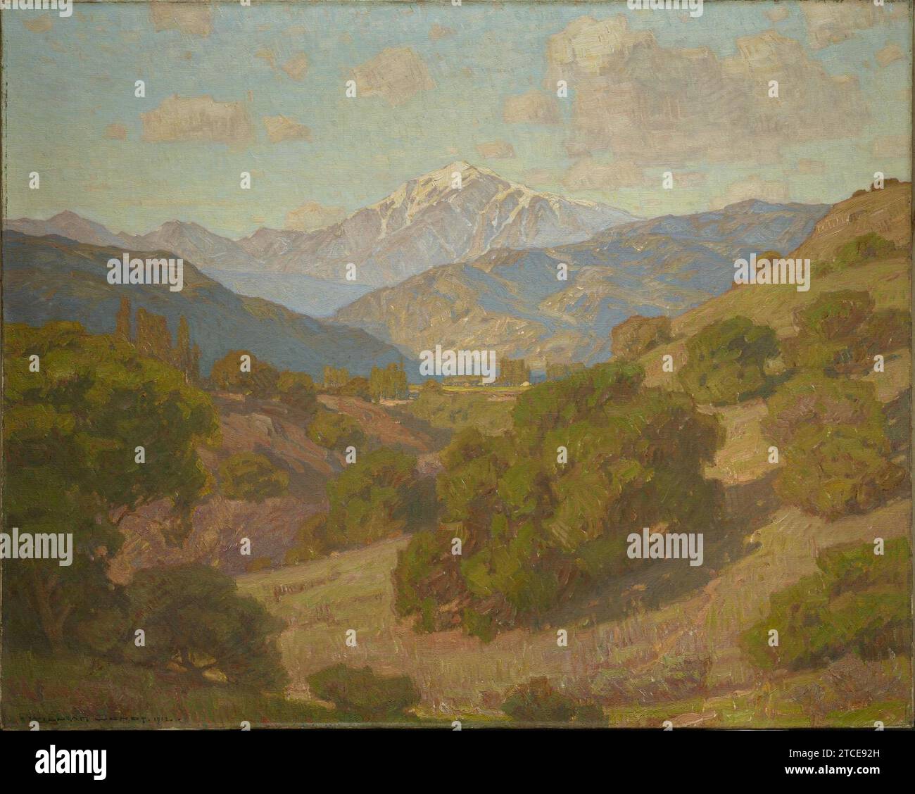 William Wendt - Mount San Antonio Stock Photo - Alamy