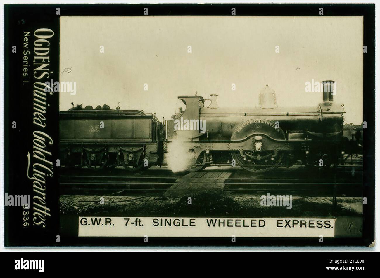 GWR Locomotive, 1901 - Vintage Cigarette Card Stock Photo - Alamy