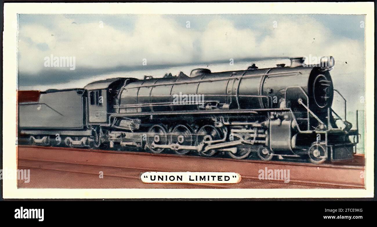 The Union Limited - Vintage Cigarette Card Stock Photo - Alamy