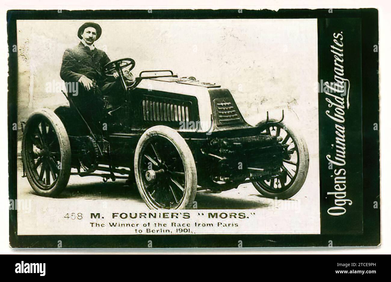 Fournier's Mors Motor Car - Vintage Cigarette Card Stock Photo - Alamy