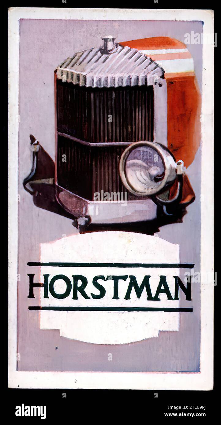 Horstman Motor Cars - Vintage Tradecard Stock Photo - Alamy
