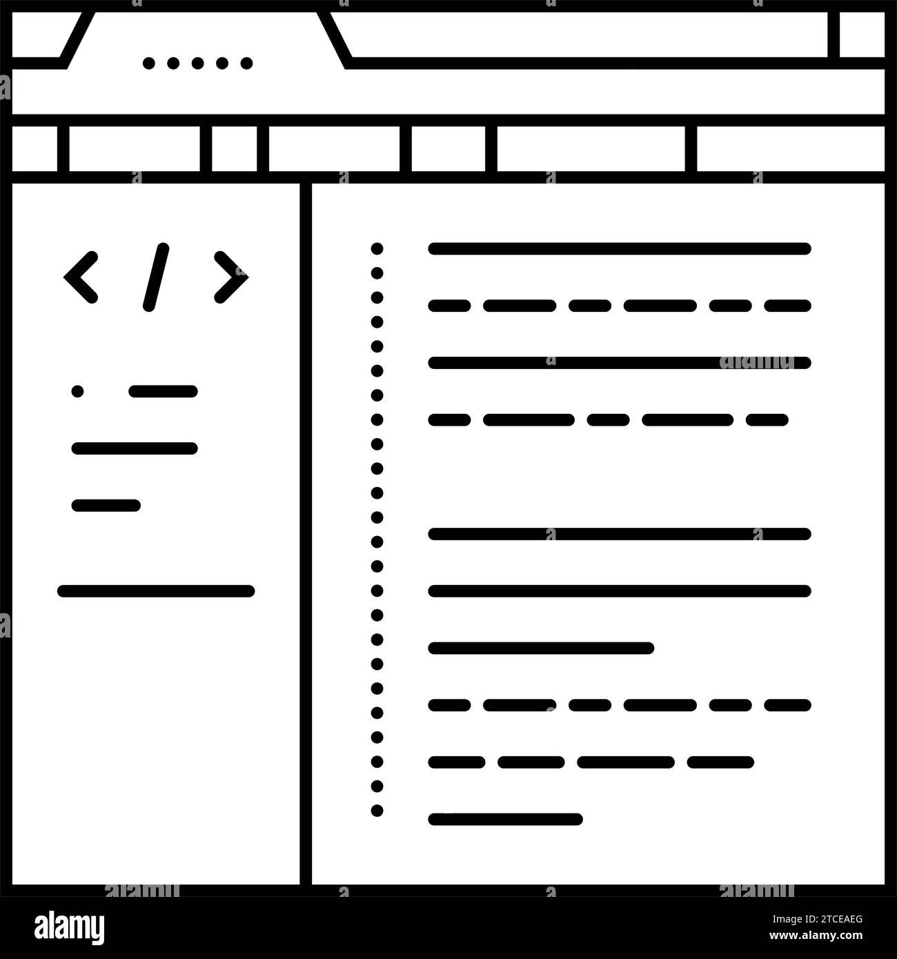 database scripts line icon vector illustration Stock Vector Image & Art ...