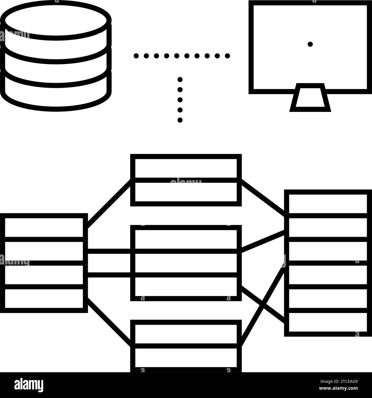 indexing data database line icon vector illustration Stock Vector Image ... indexing data database line icon vector illustration Stock Vector Image ...