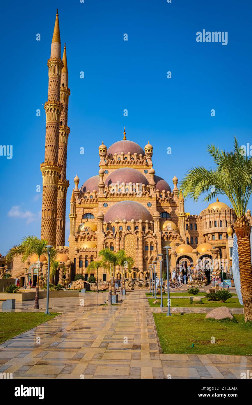 Al Sahaba Mosque in the Old Market in Sharm El Sheikh Egypt. Touristic ...