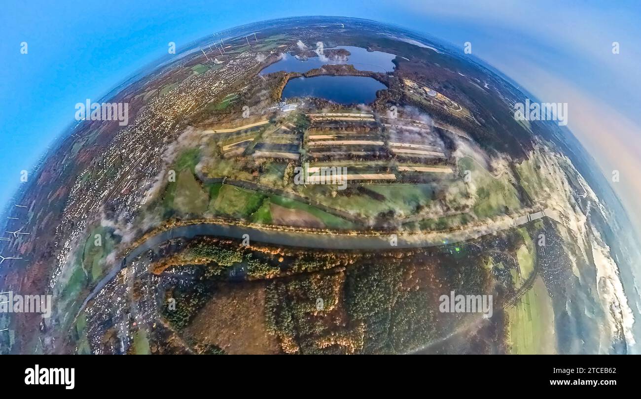 Luftbild, Gelsenwasser Wasserwerk Haltern am Halterner Stausee, Fluss ...