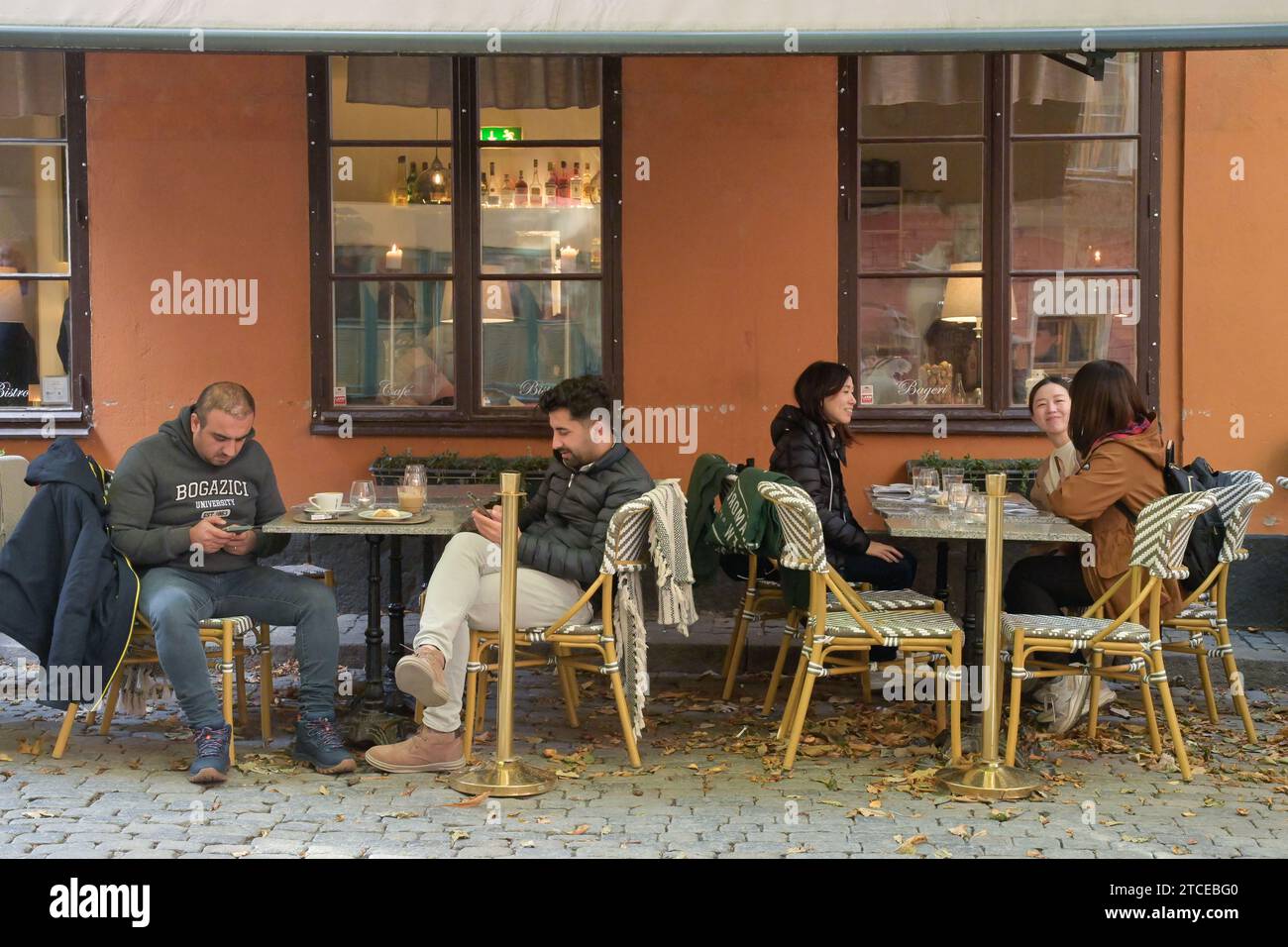 Restaurant, Touristen, Brända tomten, Själagardsgatan, Gasse, Altstadt ...