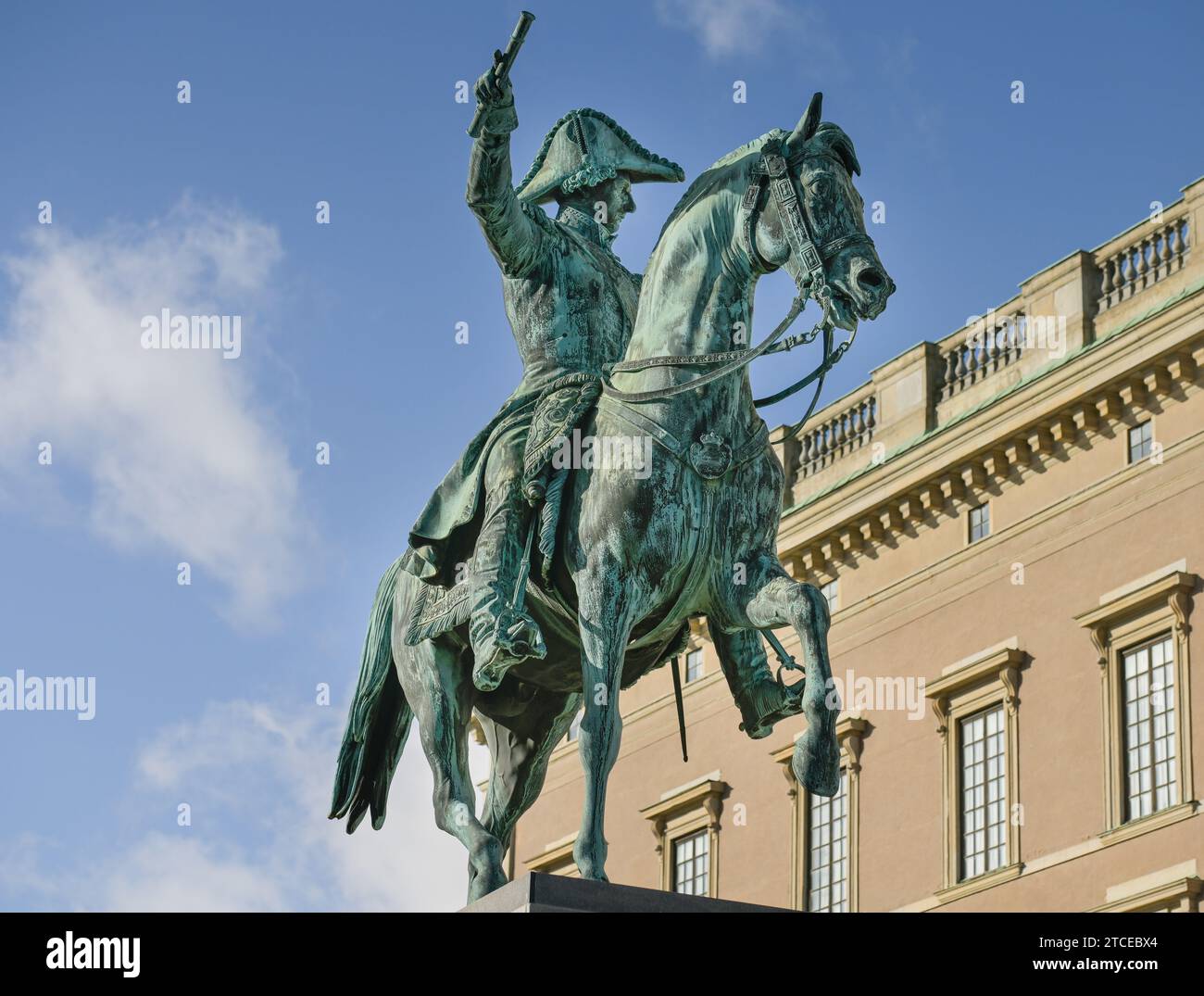 Reiterdenkmal Karl XIV Johans Ryttarstaty, Slottsbacken, Königliches ...