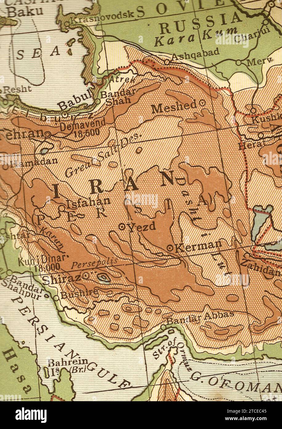 Political map showing iran hi-res stock photography and images - Alamy