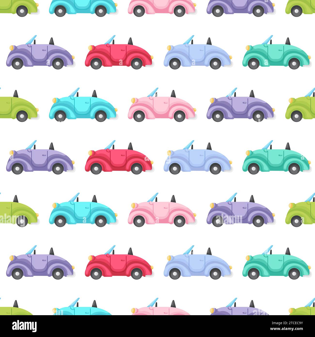 Cute children's seamless pattern with cars. Creative kids texture for ...
